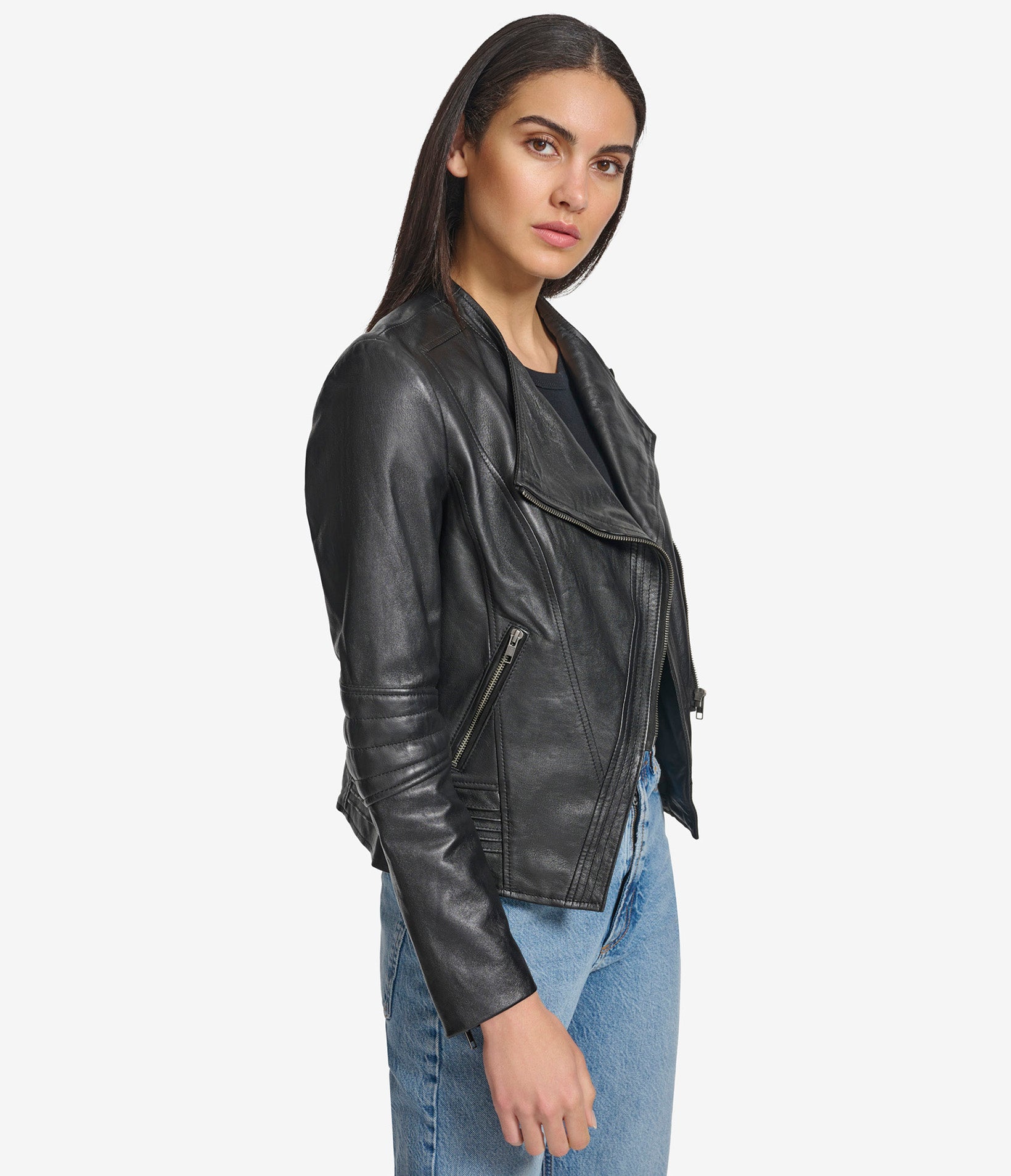 Marissa Moto Jacket Asymmetric | Wilsons Leather